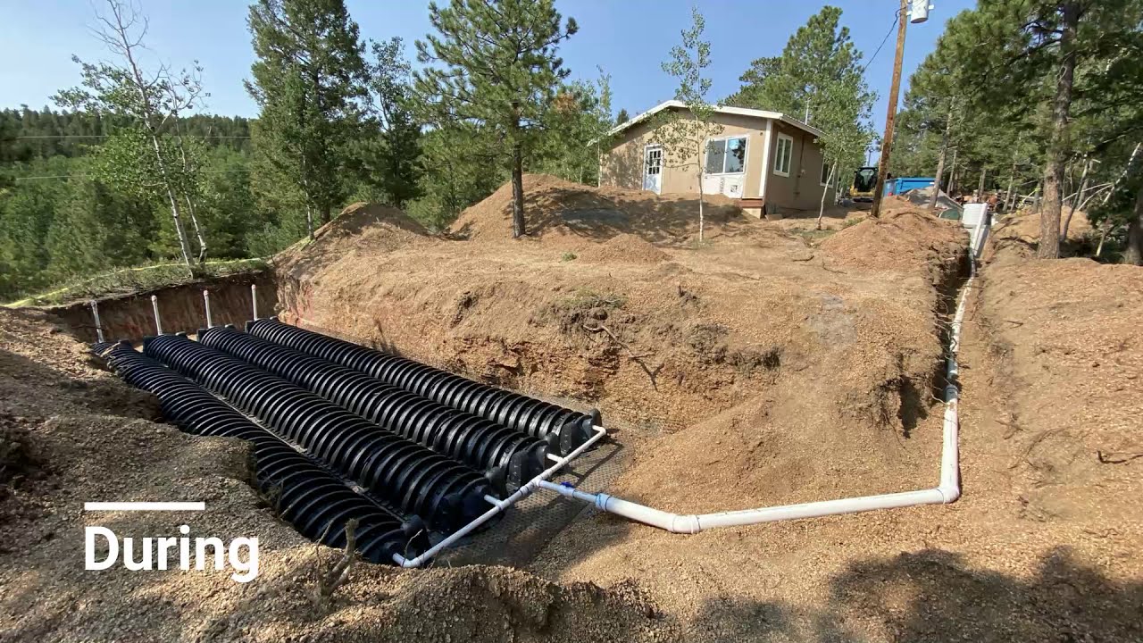 INSTALLING  an Engineered Septic System (Time Lapse)