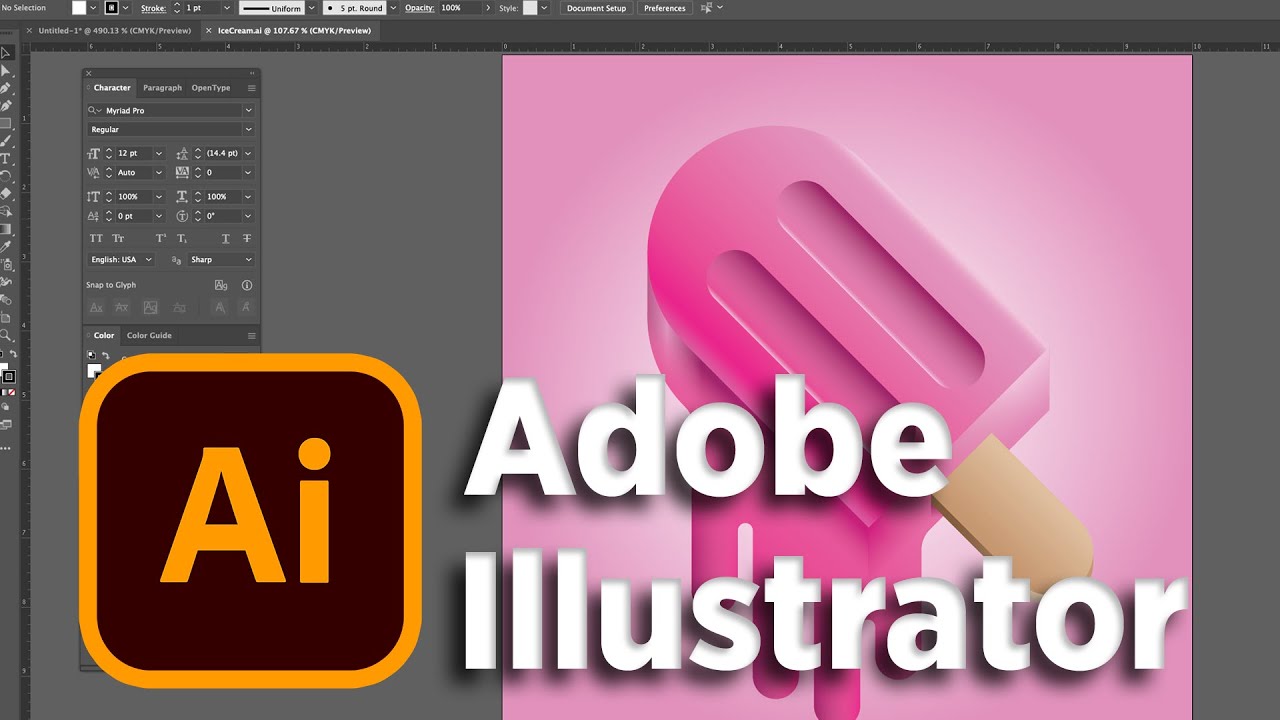 Adobe Illustrator Tutorial: Create Vector Popsicle Ice Cream