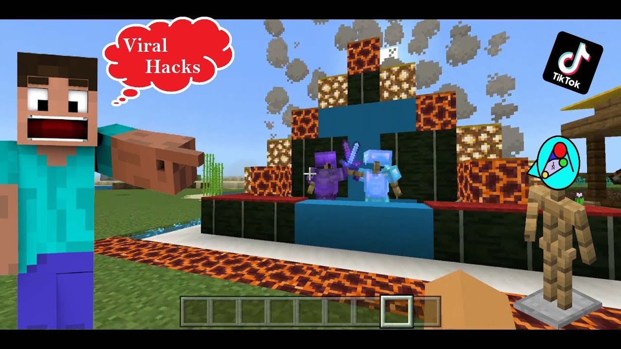 Viral Minecraft Hack || Fighting Armor Stand ||