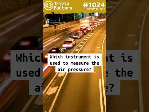 #1024: Which instrument is used to measure the air pressure?