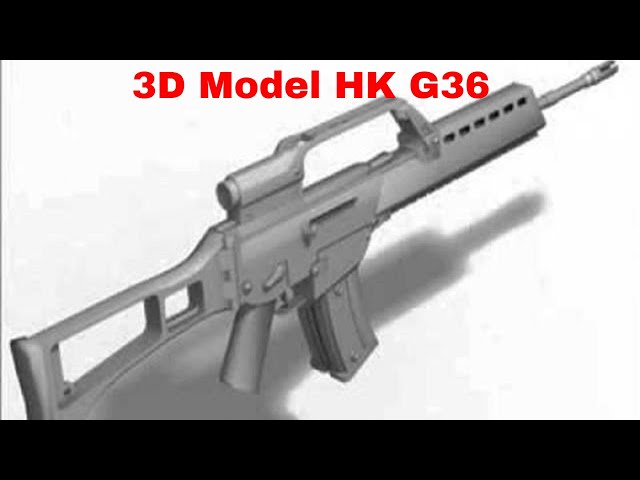 HK G36 next generation weapon 3d model 3D Model - FlatPyramid