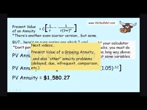 🔴 Annuity Calculation in 9 Minutes - Annuities Explained for Present Value of an Annuity Formula