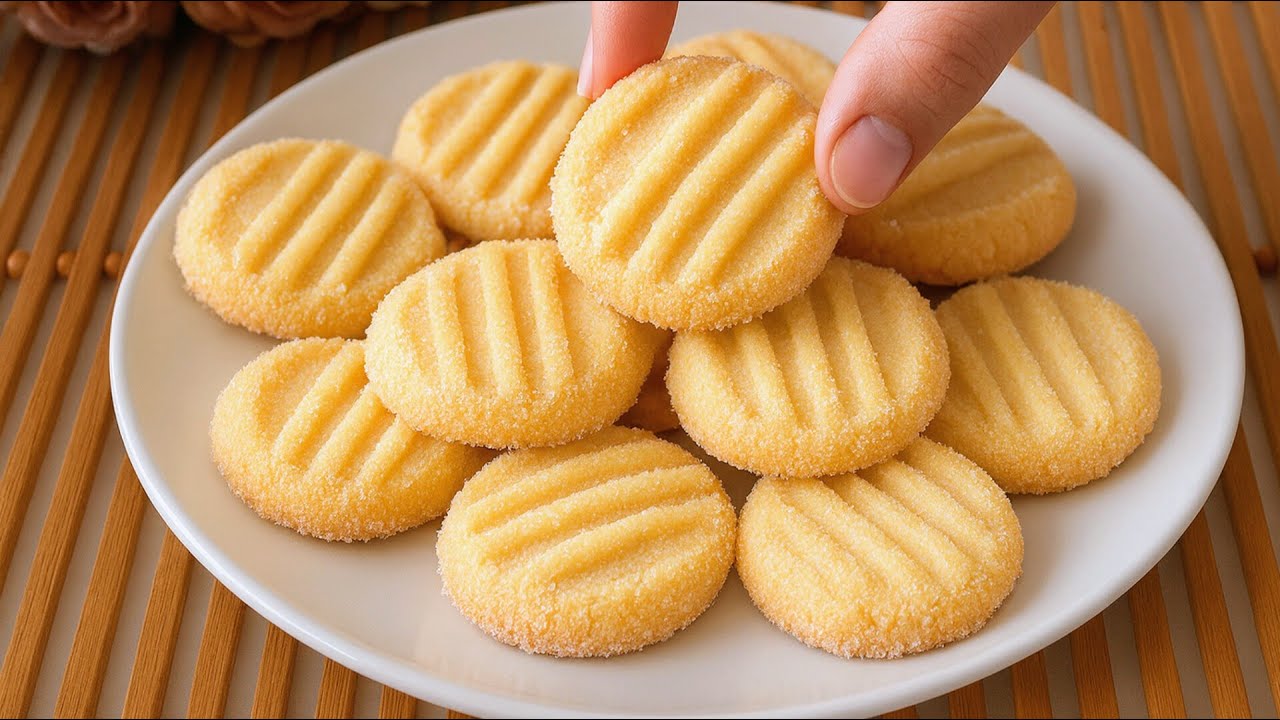 These cookies melt in your mouth! With just 3 ingredients! Oh, how delicious!!