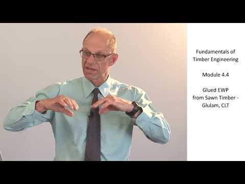 Fundamentals of Timber Engineering. Module 4.4 Glued EWP from Sawn Timber - Glulam, CLT