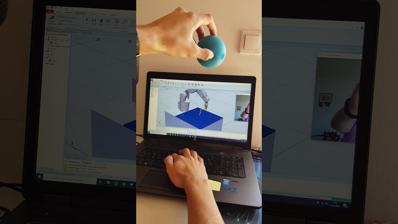 GitHub - TheLukaDragar/ABBhandtracking: control ABB robot using camera object detection and packets