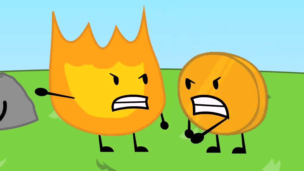 Firey and Coiny slap each other repeatedly