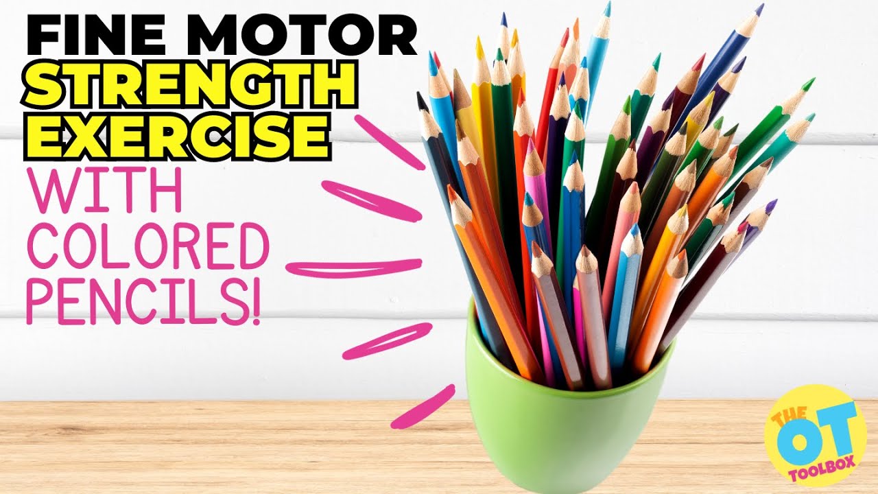 Finger Strength Exercises with Colored Pencils
