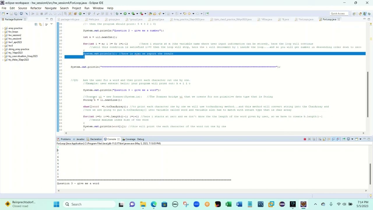 Java Homework session4 29apr2023