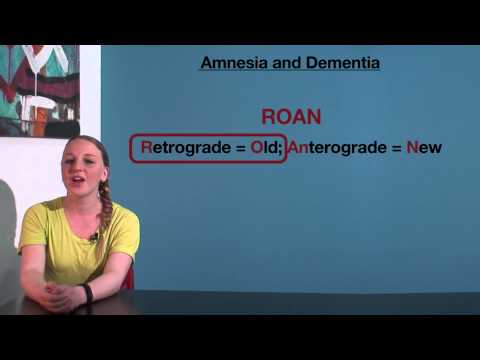 VCE Psychology - Amnesia and Dementia