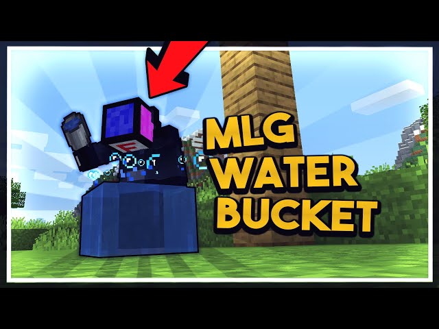 How to perform MLG water bucket trick in Minecraft