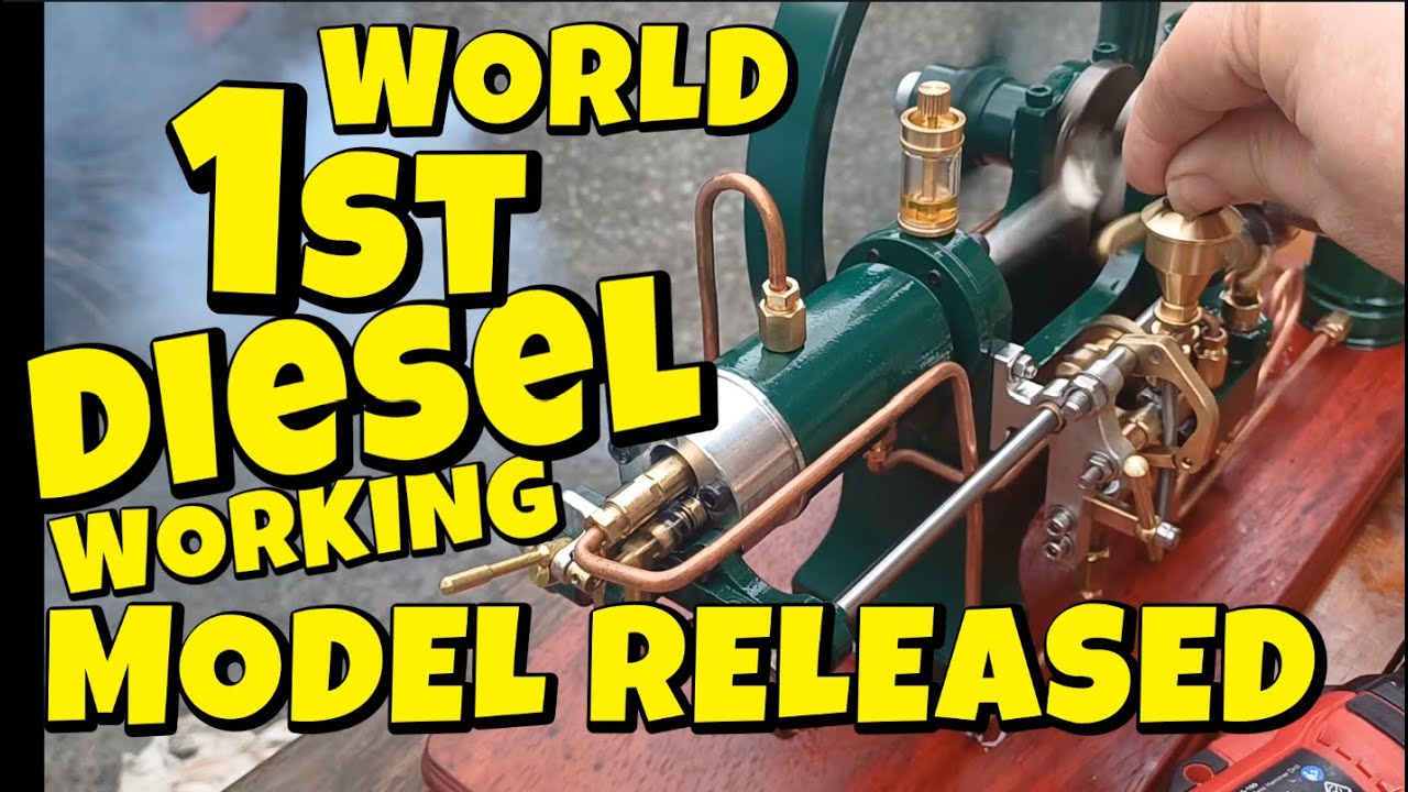 WORLD FIRST Working Diesel Model Engine True Injected - Release 2025 #stirlingkit #enginemodel