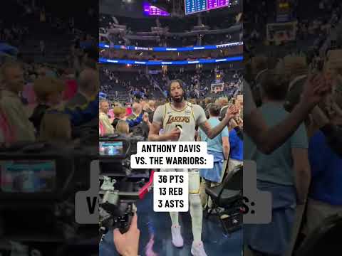 Anthony Davis after his double-double ๐ฅ