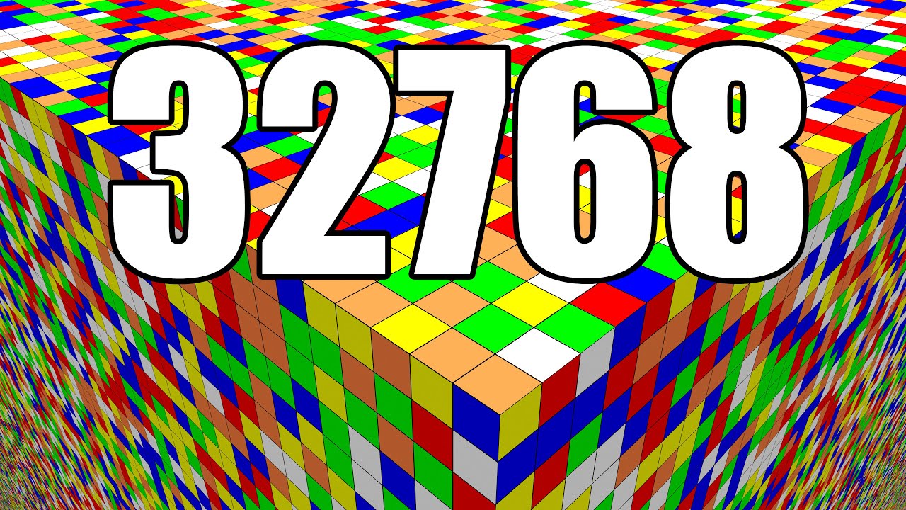 Un cubo de Rubik tamaño 32.768 x 32.768 x 32.768 que se resuelve ...