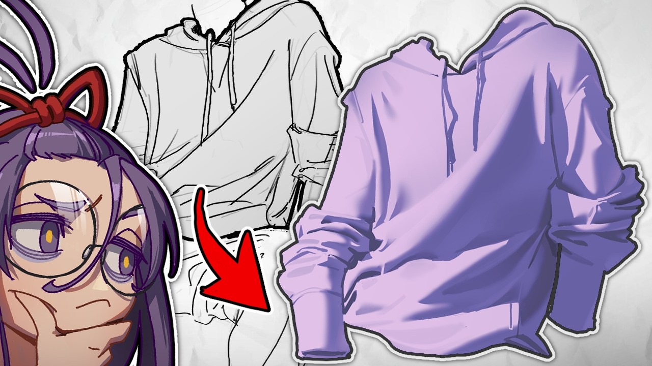 How to draw clothing folds