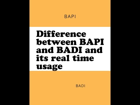 SAP FICO: #BAPI #BADI #USER EXIT