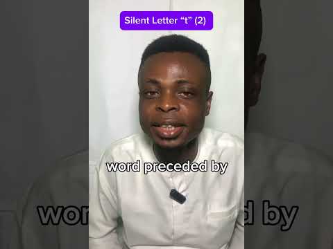 Silent Letter โtโ (2)#learnenglish #silentletter #improveyourenglish #viralvideo #englishteacher