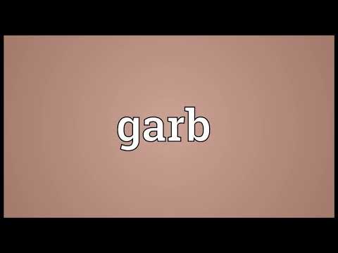 Garb Meaning