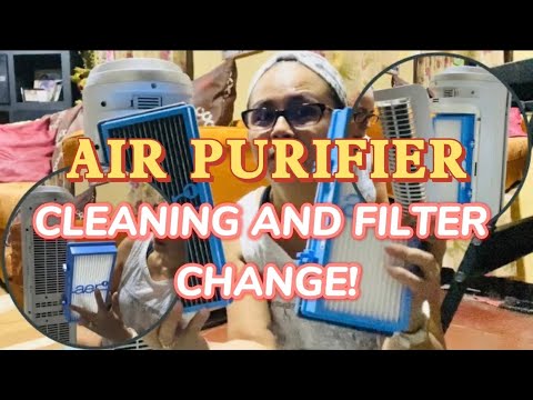 BIONAIRE BAP1700 AIR PURIFIER CLEANING AND FILTER CHANGE [2ND TIME] | Leah Demecillo