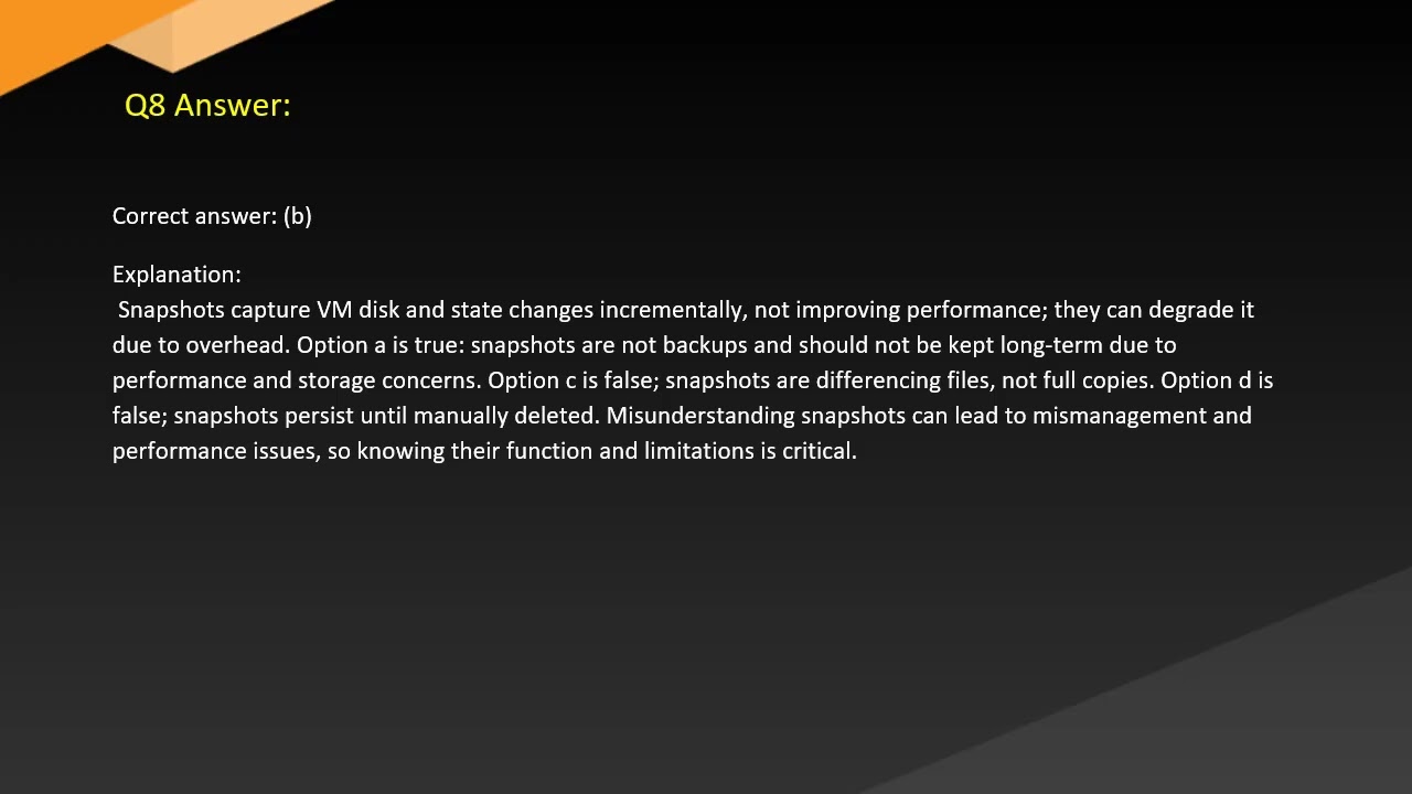 1V0 601 VMware Certified Associate 6 Data Center Virtualization Fundamentals Exam Free Practice Ques
