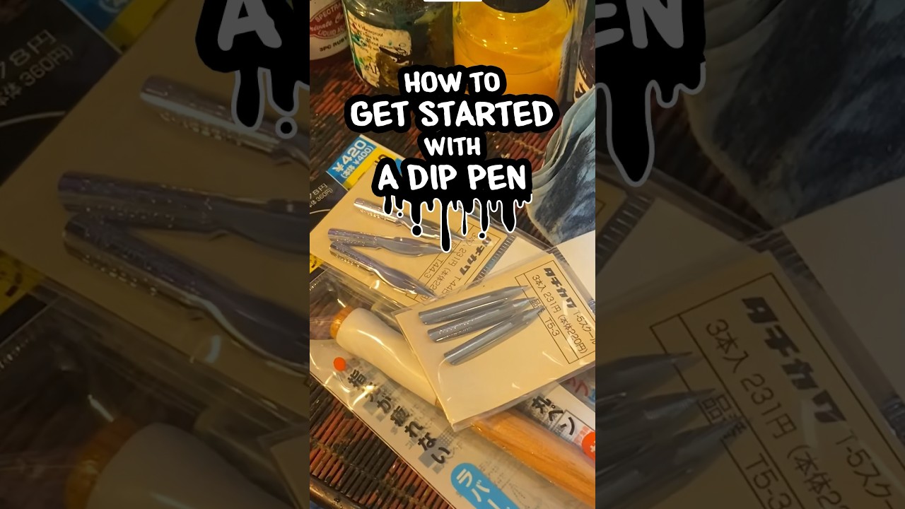Bad Ink artist Lydia Roberts shows how to start with dip pen! #comics #manga #artist