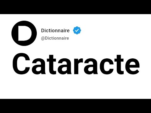 Cataracte Signification En Français