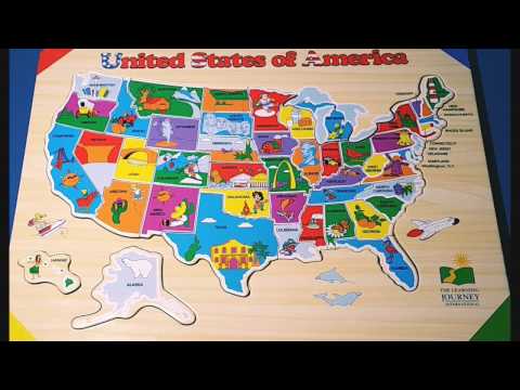 Kids Do and Learn USA States and capitals Puzzle - IMPROVES ATTENTION & FOCUS