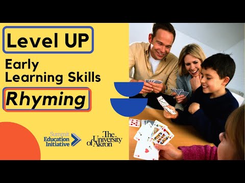 Level UP Early Reading Skills Card Game - Rhyming