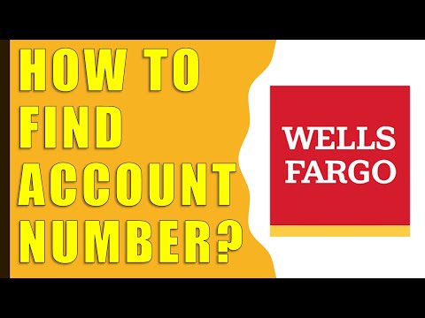 How to find an Account Number Wells Fargo ONLINE?