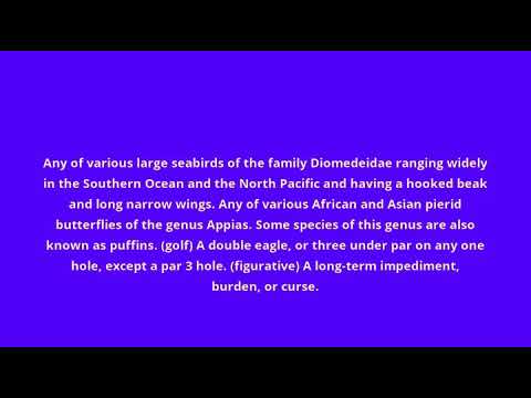 what is the meaning of albatross