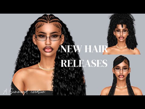 New Sims 4 CC Hair Releases! | Sims 4 CC | Sims 4 Black CC | Sims 4 Hair CC | The Sims | The Sims 4