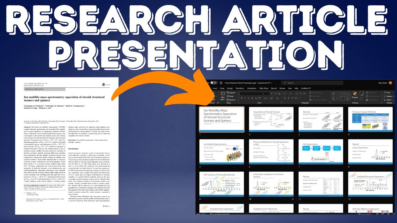 How to Create A Journal Article Presentation in PowerPoint || Create presentations for journal club