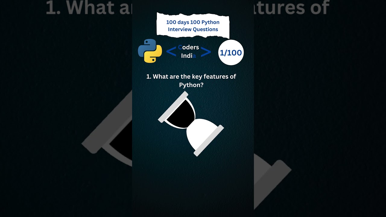 Day 1 #pythoninterviewquestions #pythoncourseinhindi #pythoninterview #python2024 #codersindia