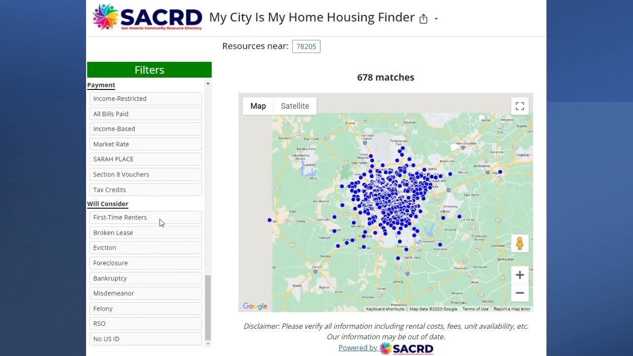 My City Is My Home Housing Finder - Affordable Housing Map
