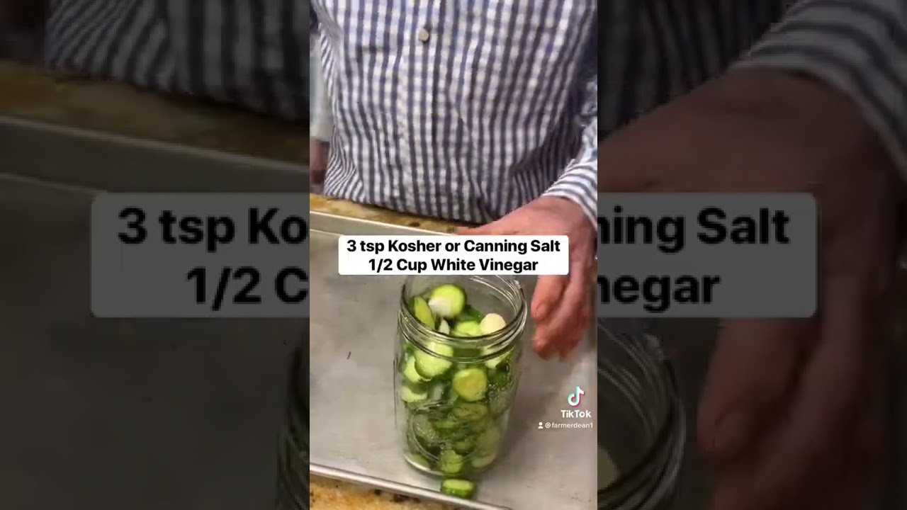 Easy refrigerated Dill Pickles