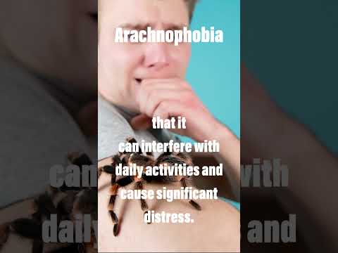 Are you afraid of spiders? #arachnophobia #mentalhealth #shorts