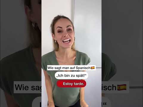 Bist du pünktlich oder kommst du immer zu spät? #spanischlernen #spanischlehrerin #spanisch