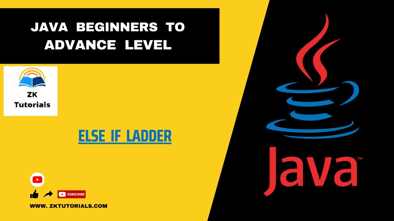 Java Else if ladder | If Else program in Java | Java Tutorials for Beginners
