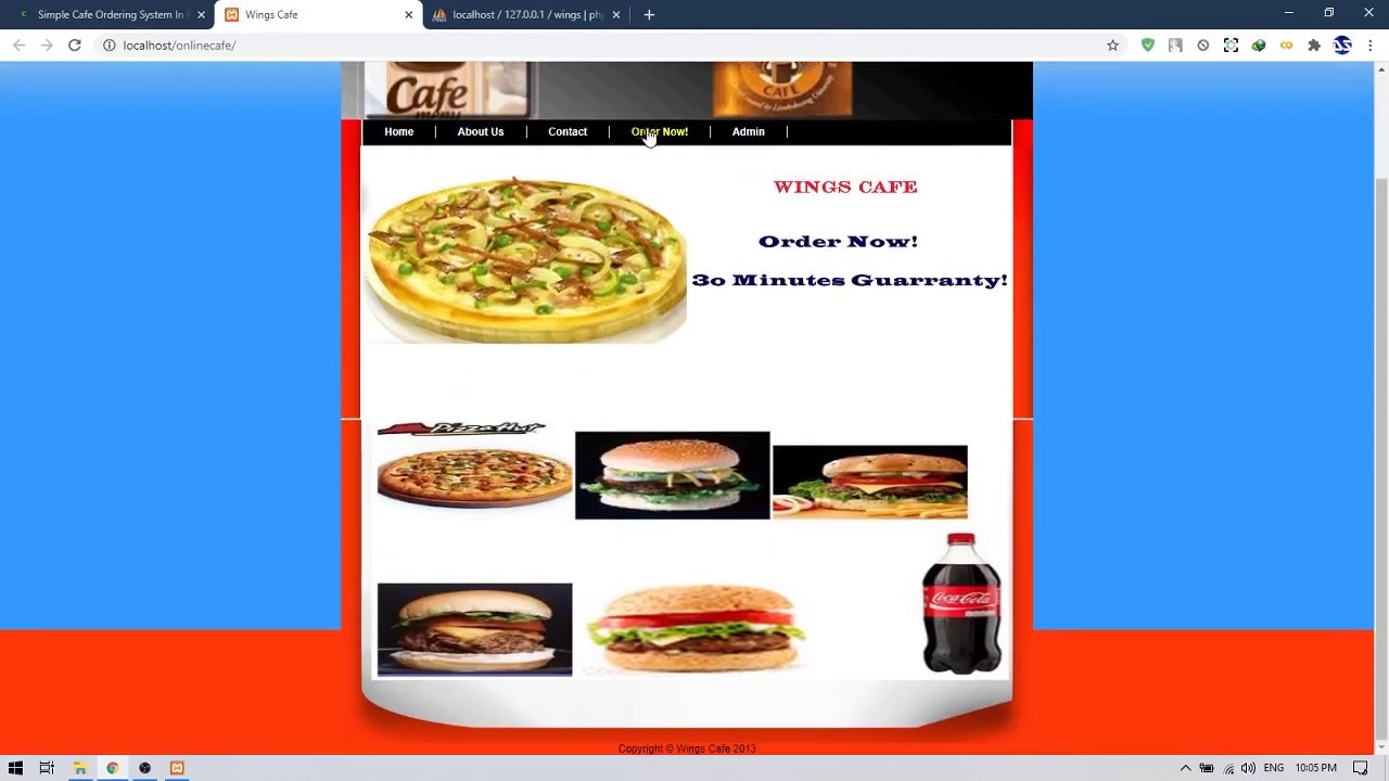 Simple Cafe Ordering  System in PHP | Source Code & Projects | Review