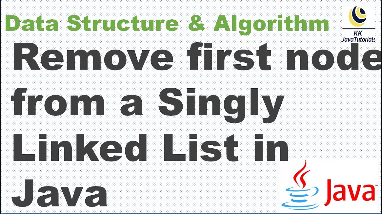 How to remove first node from a Singly Linked List in Java || Data Structure and Algorithm