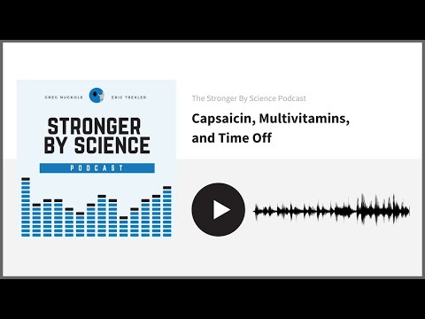 Capsaicin, Multivitamins, and Time Off (Episode 60)