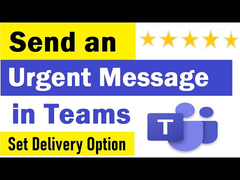 How to mark a message as Urgent in Teams | How To Send Urgent Message in Microsoft teams