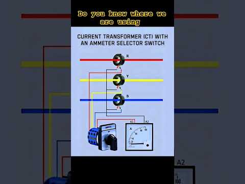 Do you know where we are using current transformer #electrcal #ct #wiring