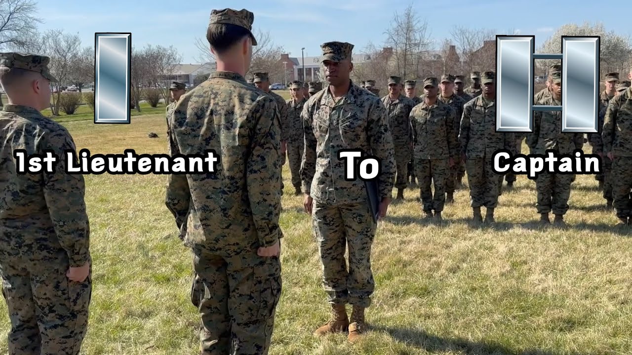 1st Lieutenant Promoted To Captain! | Marine Corps Promotions