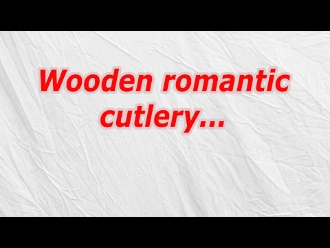 Wooden romantic cutlery (CodyCross Crossword Answer)
