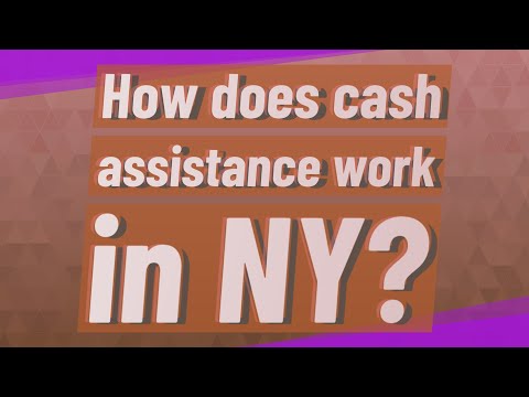 How does cash assistance work in NY?