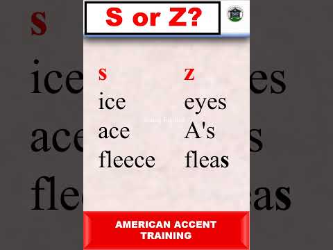 S or Z ? | American accent Training #english #learnenglish #englishpronunciation