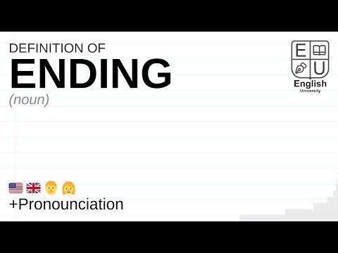 ENDING meaning, definition & pronunciation | What is ENDING? | How to say ENDING