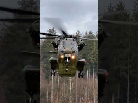 Sound on!!! Do you know the name of this mighty German Air Force helicopter???