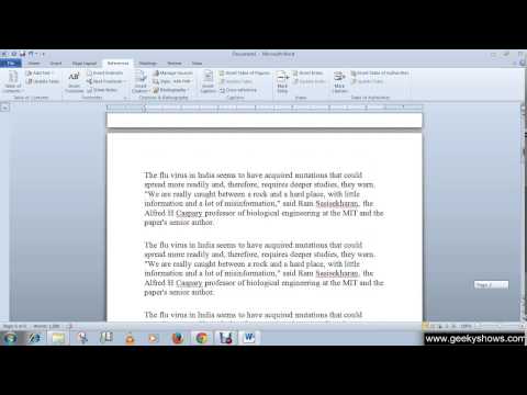 Learn Microsoft Office Word 2010 Add footnotes and endnotes - Mind Luster