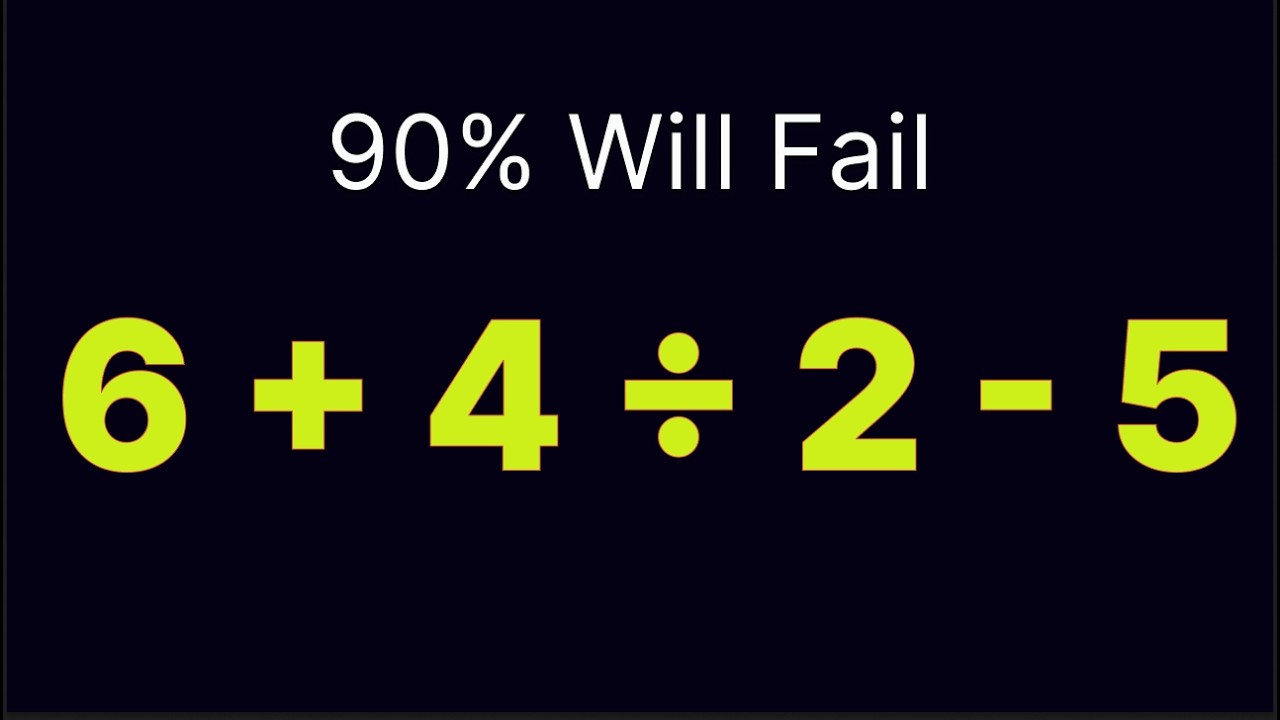90% Will Fail This Math Problem!